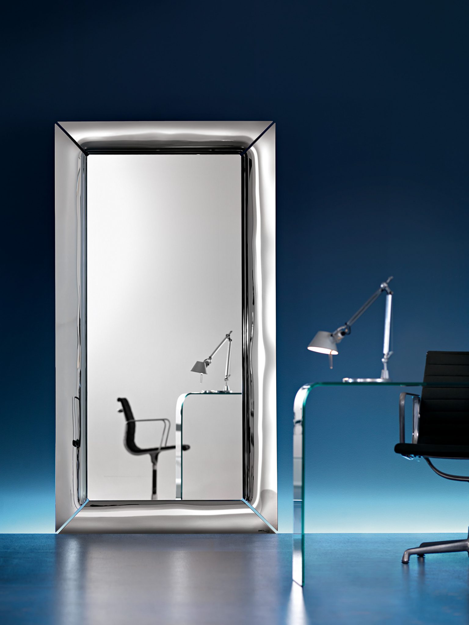 Caadre Mirror - 105 x 195 cm Silver design Philippe Starck for FIAM ...